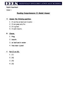 EELS SCHOOLS | 3. riddle (online) - Model Answer - EELS SCHOOLS