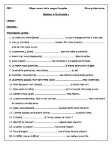 EELS SCHOOLS | Middle 2 – Revision fin d’annee